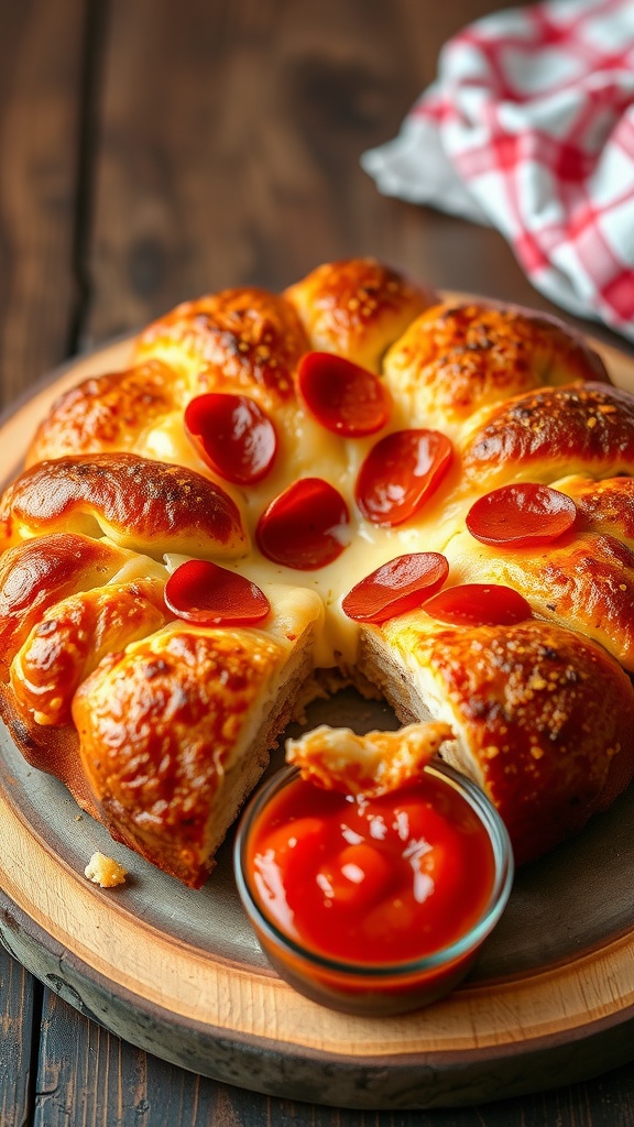 Cheesy Pizza Monkey Bread Recipe
